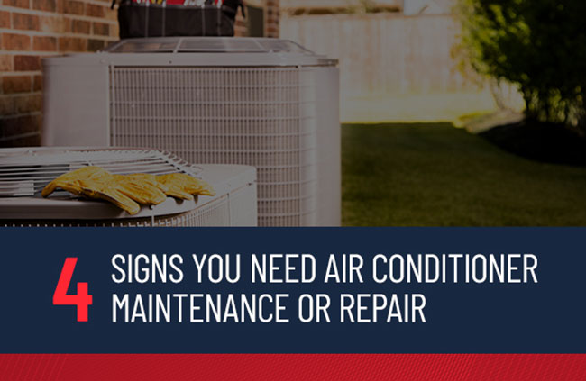 4 Signs You Need Air Conditioner Maintenance or Repair [infographic ...